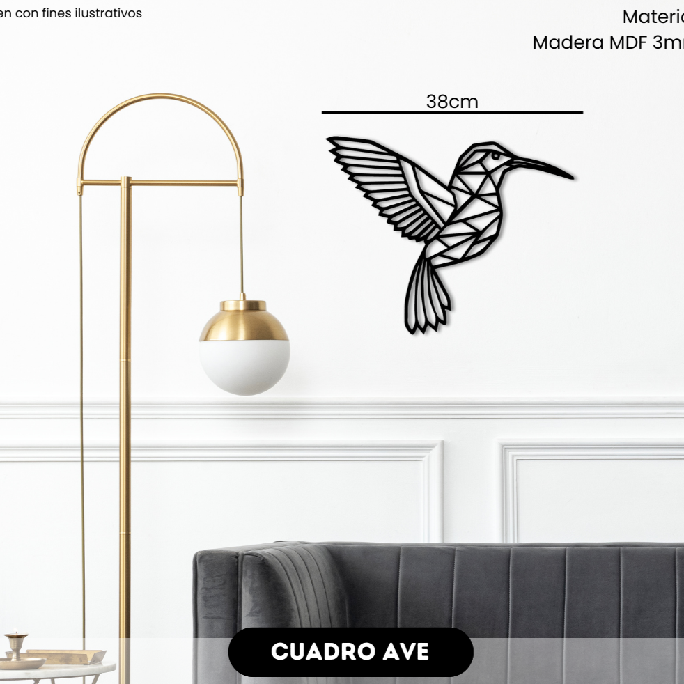 Cuadro Ave Geométrica – ARCORA